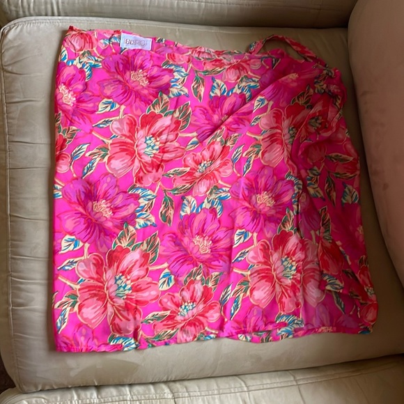 Beach Riot | Swim | Beach Riot Melanie Sarong In Miami Peony One Size ...